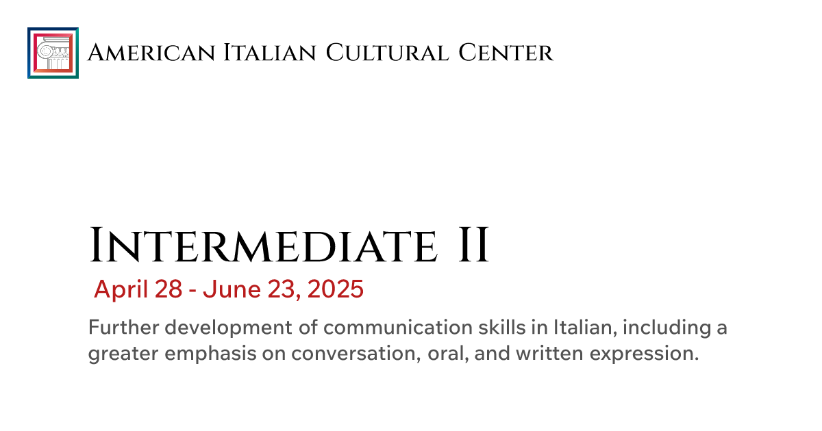 Intermediate II | AICC